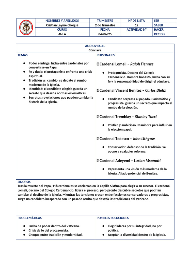 Cónclave | PDF | Iglesia Católica | Papa