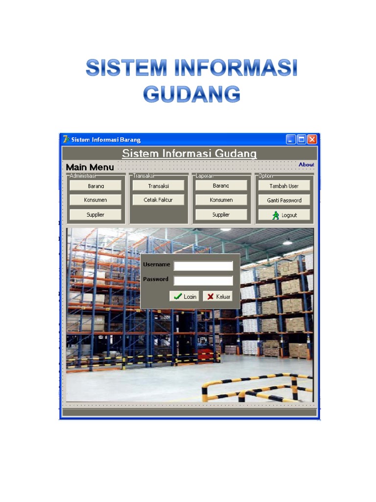 Sistem Informasi Gudang | PDF