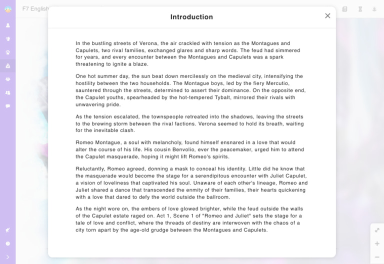 Quests - F7 English Classcraft | PDF | Characters In Romeo And Juliet ...