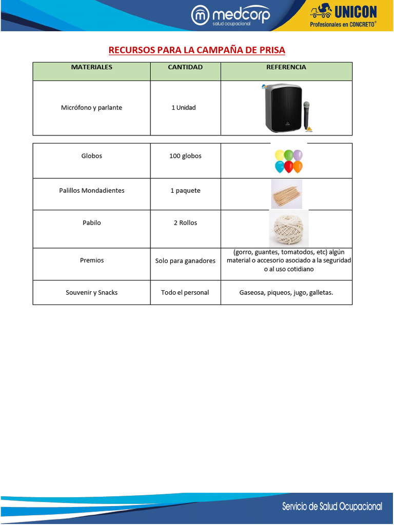 Recursos Cerro Lindo Abril | PDF