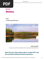 Thoreau - Where I Lived and What I Lived For | PDF | Walden | Henry ...