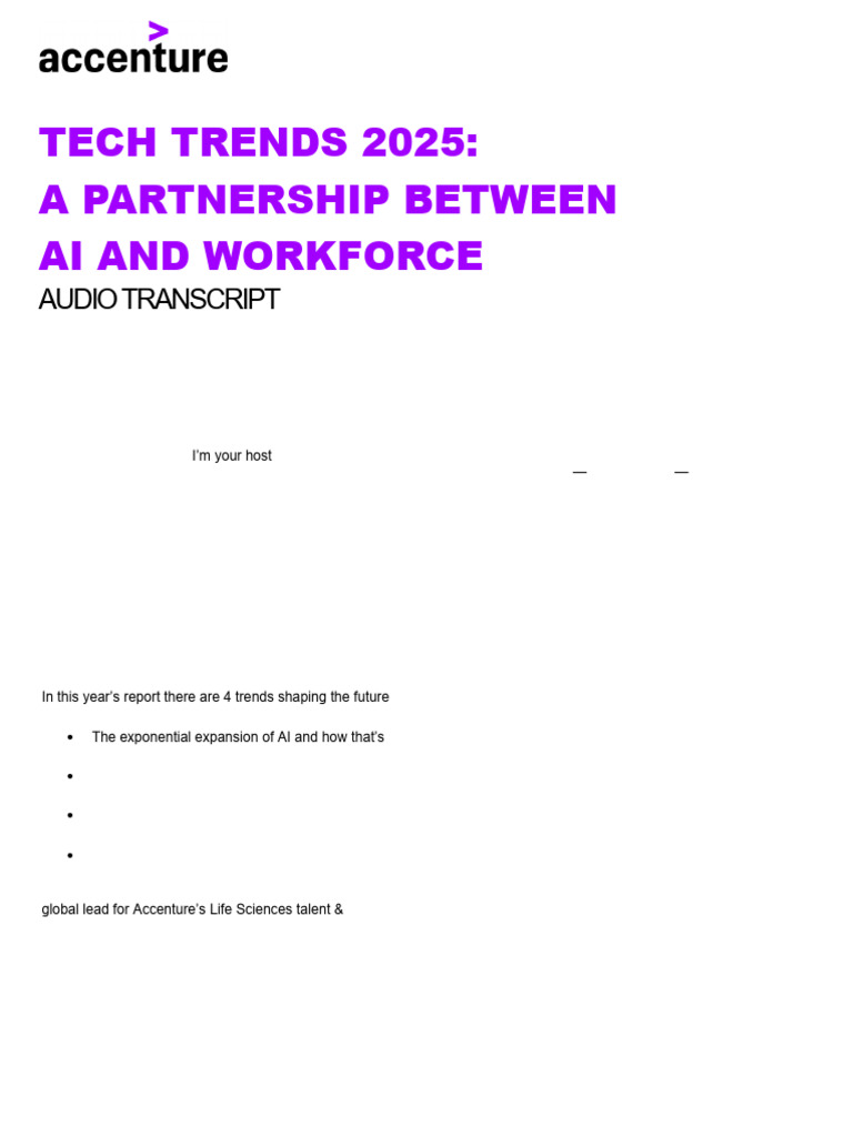 Accenture The Lens David Hole Transcript | PDF | Artificial Intelligence | Intelligence (AI ...