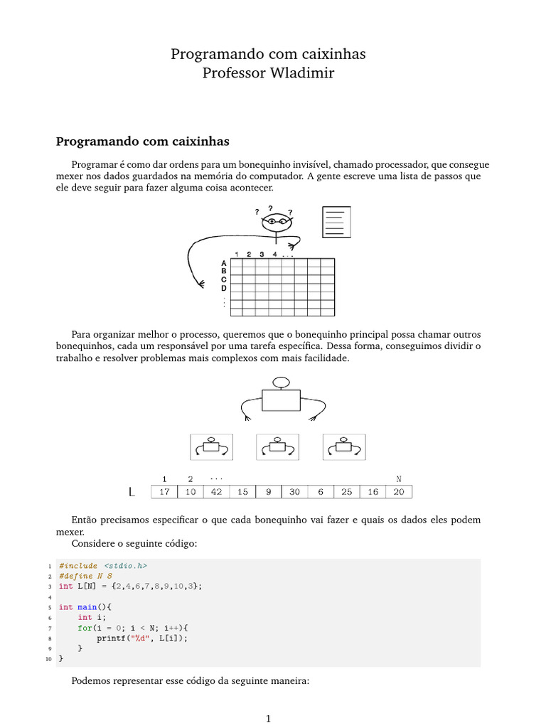 Aula 10 Programando Com Caixinhas | PDF | Informática