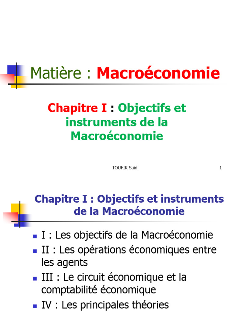 Objectifs et instruments en macroéconomie | PDF | Bien (économie ...