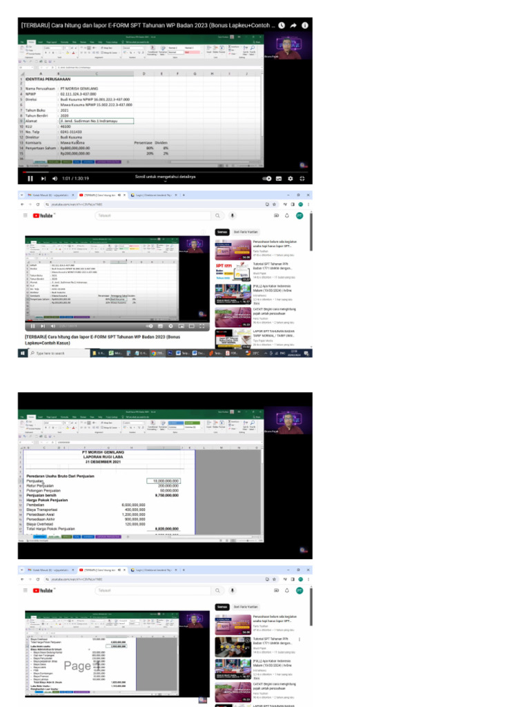cara laporan spt | PDF
