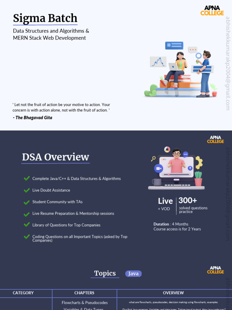 DSA & MERN Stack Course Overview | PDF | Html | Control Flow