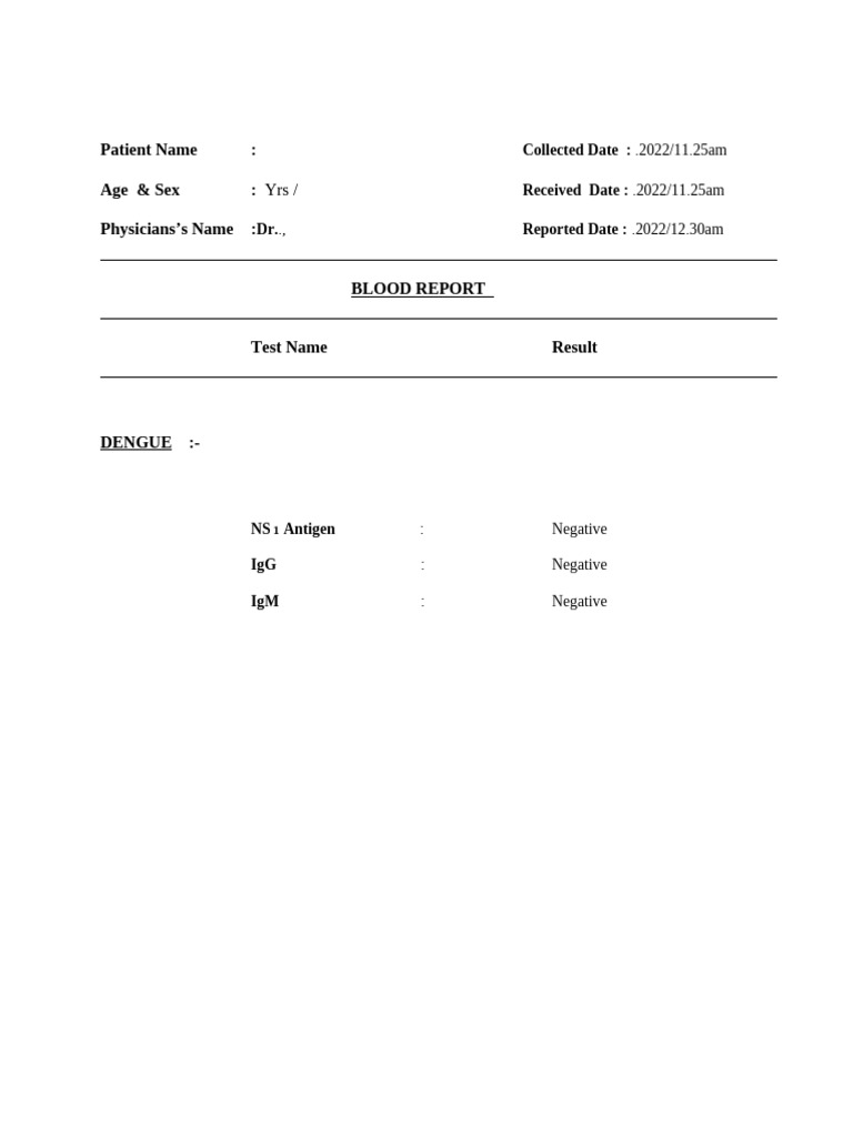 10 Dengue Test | PDF