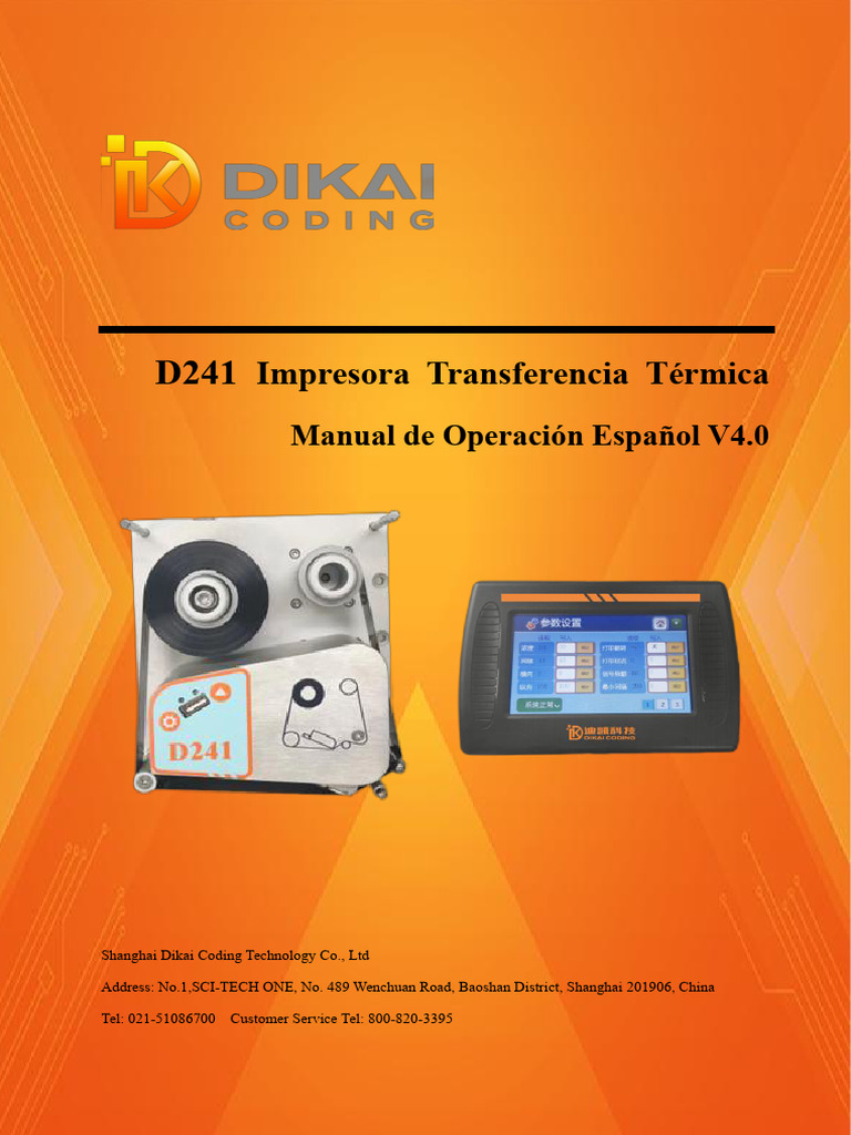 Manual de Impresora D241 en Español | PDF | Equipo | Tecnología de ...