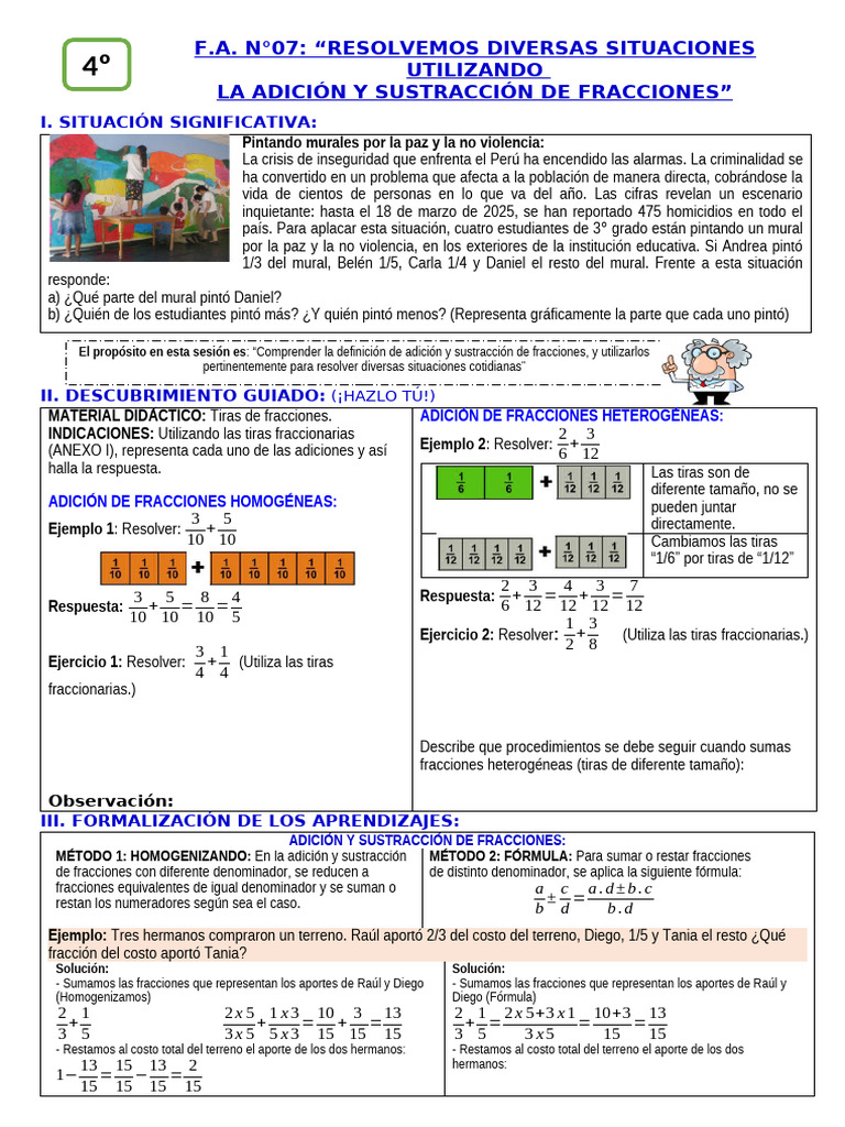 FICHA 7-4TO-UA1-2025. | PDF | Aritmética | Matemática Elemental