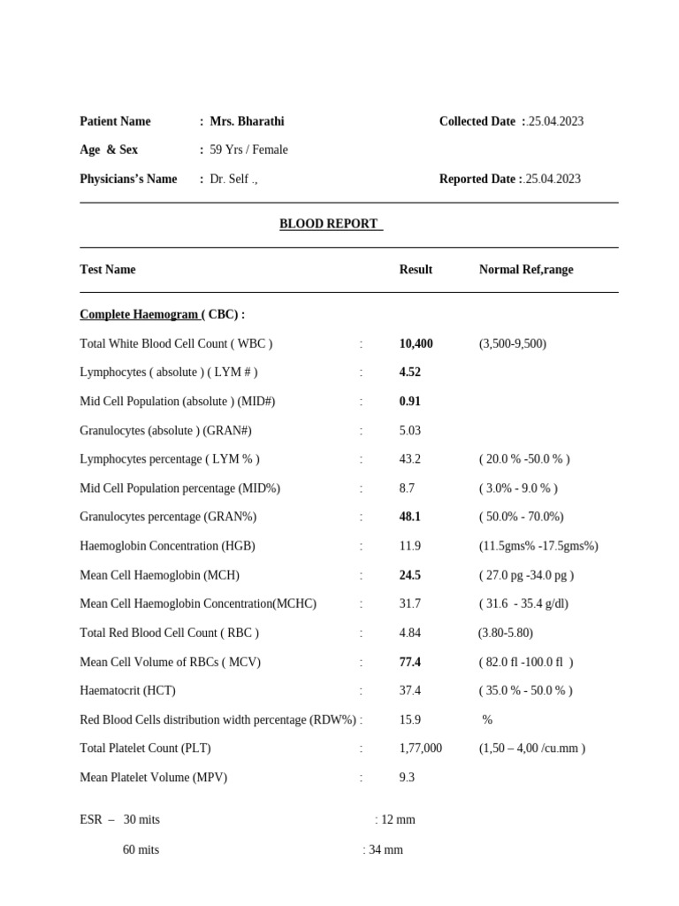 2 Haemogram Compleate | PDF