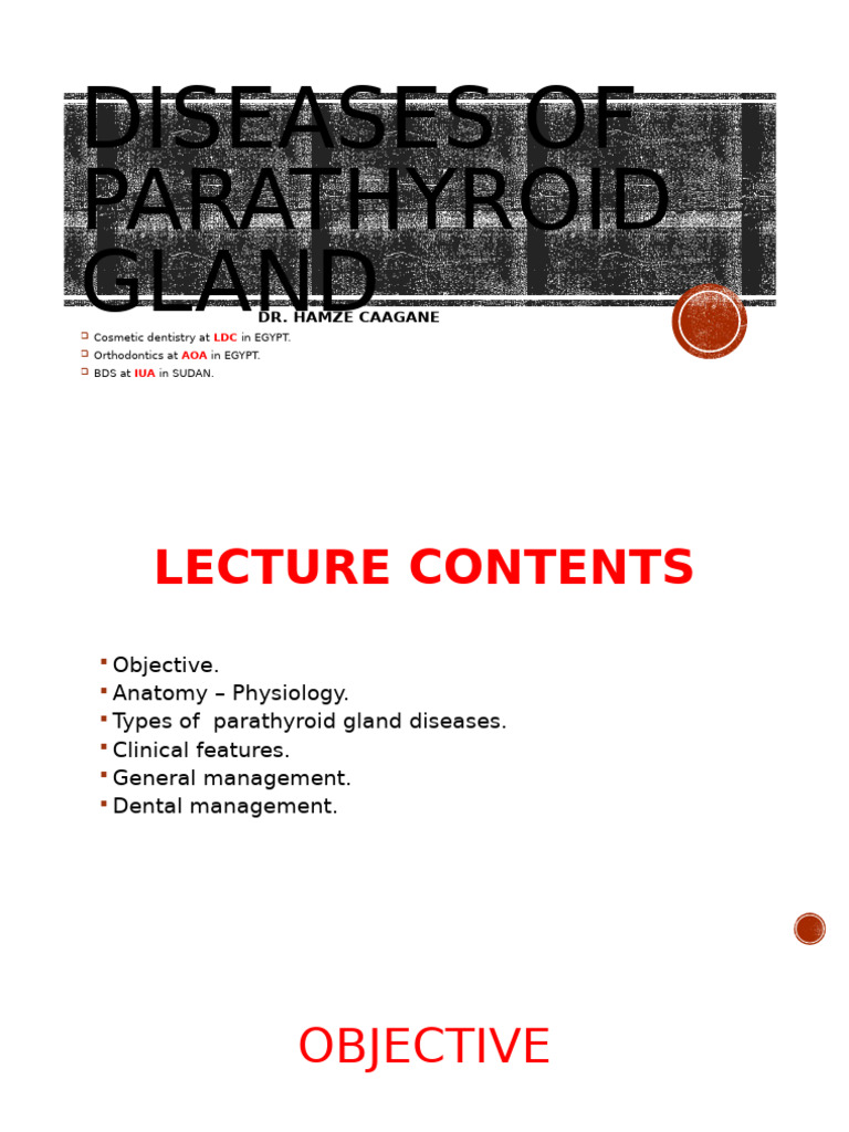 Diseases of Parathyroid Gland | PDF | Parathyroid Gland | Medical ...