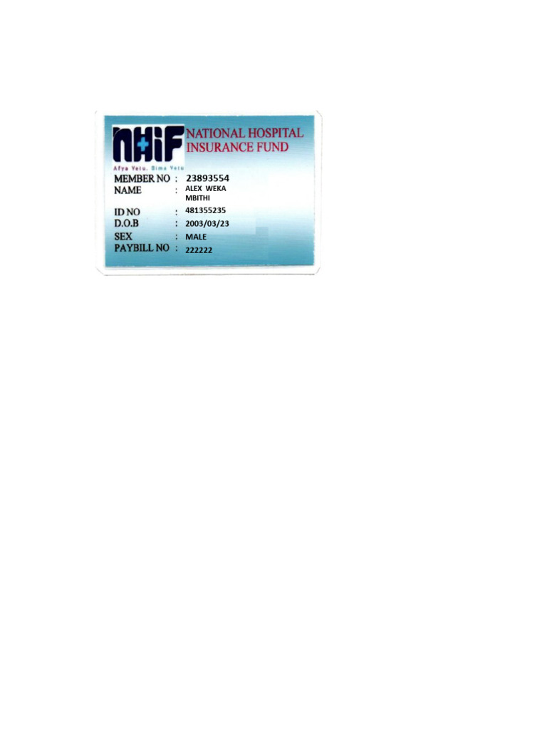 Nhif Alex | PDF