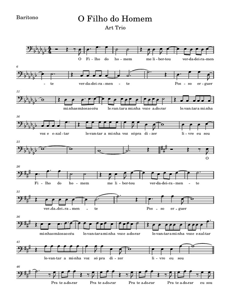 Partitura de O Filho do Homem | PDF