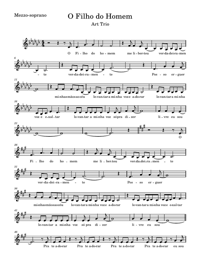 O Filho Do Homem-Mezzo-soprano | PDF