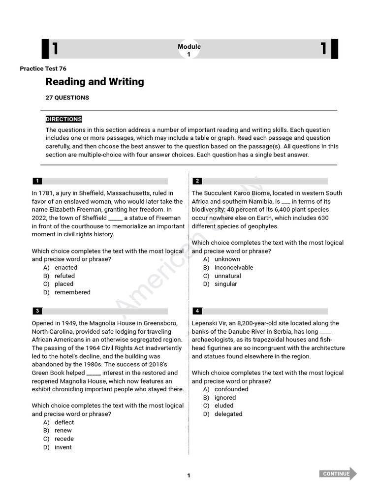 76. Practice Test 76 | PDF | Lizard | Aquaculture