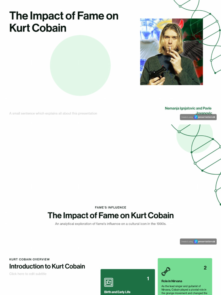 Impact of Fame On Kurt Cobain | PDF