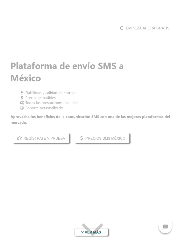 Plataforma de Envío SMS en México | PDF | Telecomunicaciones ...
