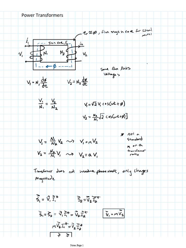 Power XFMR Notes | PDF