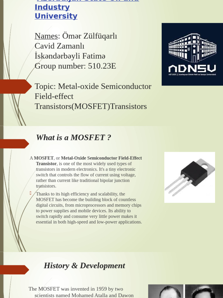 N-Channel MOSFET Working Explained | PDF | Mosfet | Field Effect Transistor