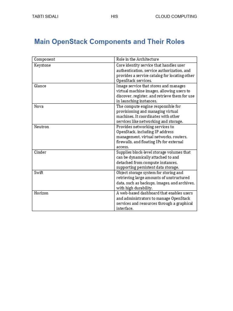 Openstack | PDF