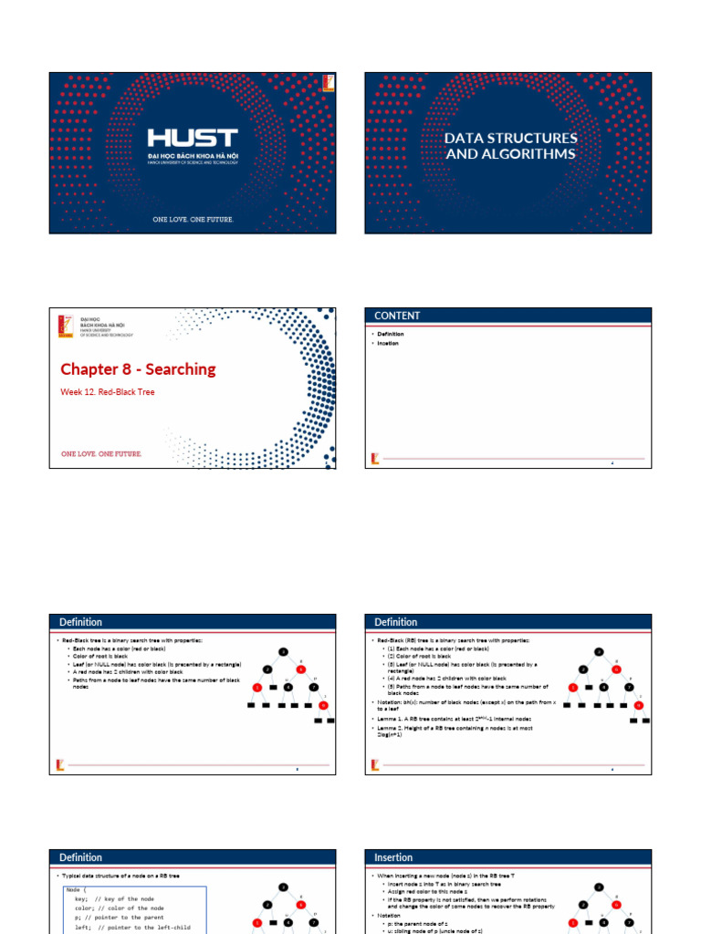 Week12 RedBlackTree | PDF | Algorithms And Data Structures