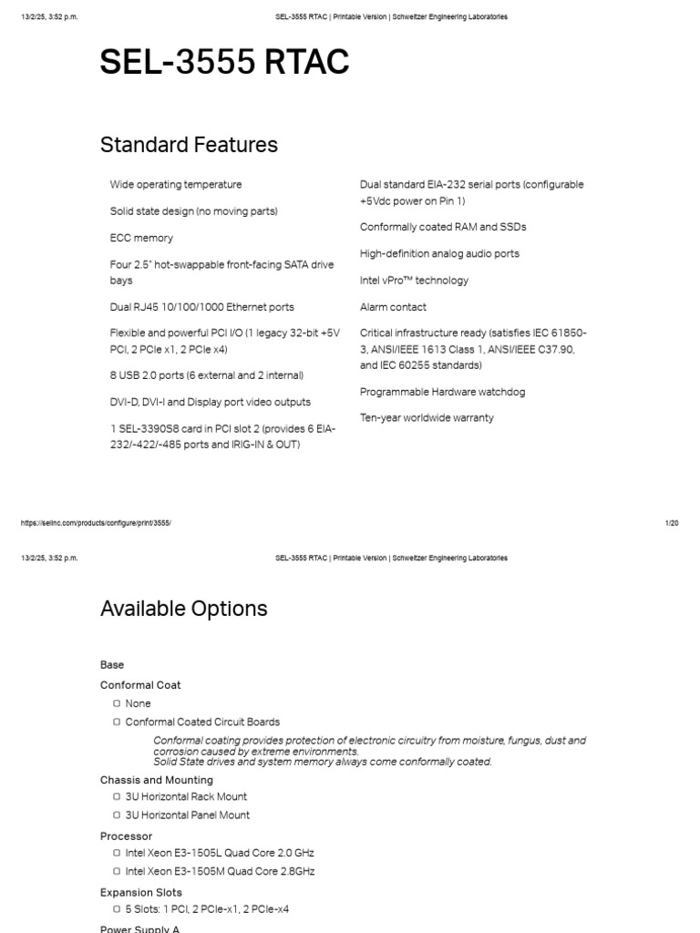 SEL-3555 RTAC - Configurador | PDF | Solid State Drive | File Transfer ...
