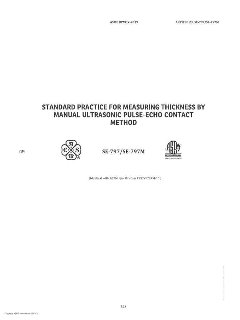 Astm e 797 2019 | PDF