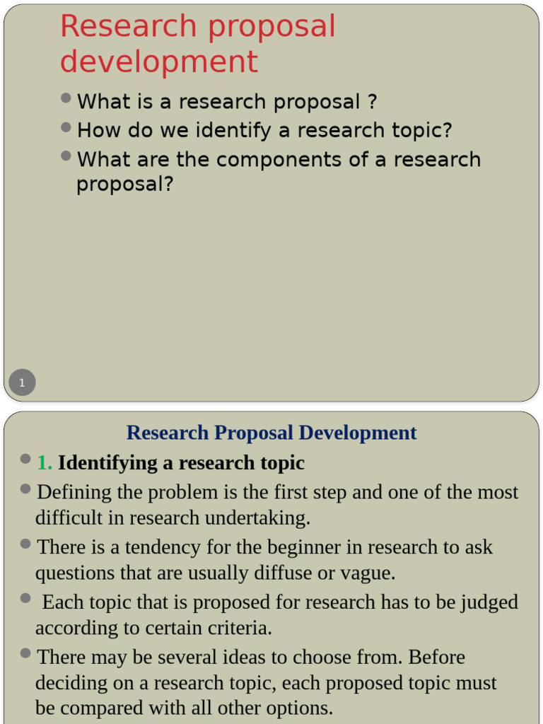 Research Proposal Development | PDF | Methodology | Hypothesis