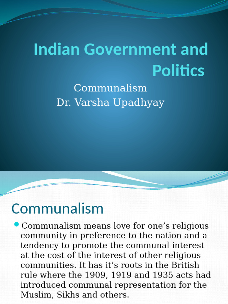 Indian Communalism | PDF