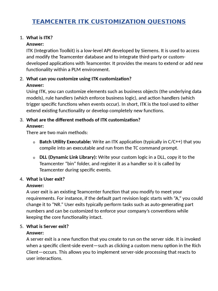 Itk Customization Questions | PDF | Computer Engineering | Computer Science
