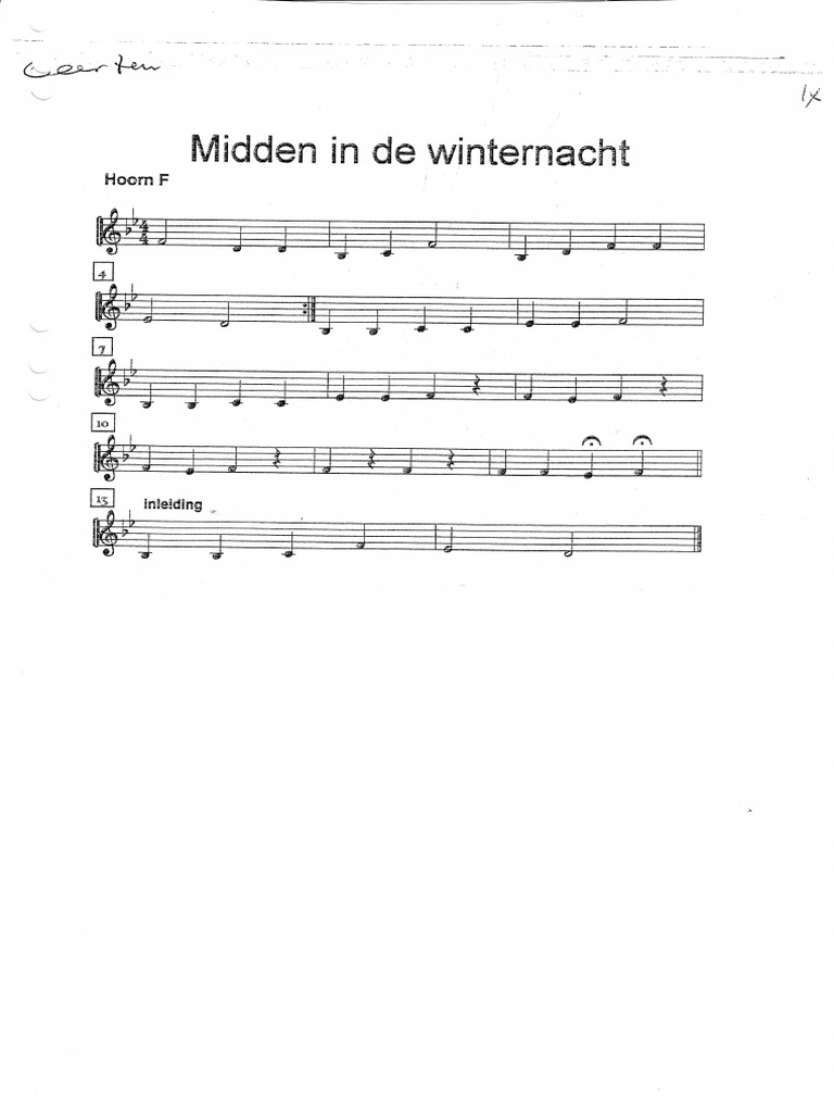 Midden in de Winternacht Hoorn | PDF