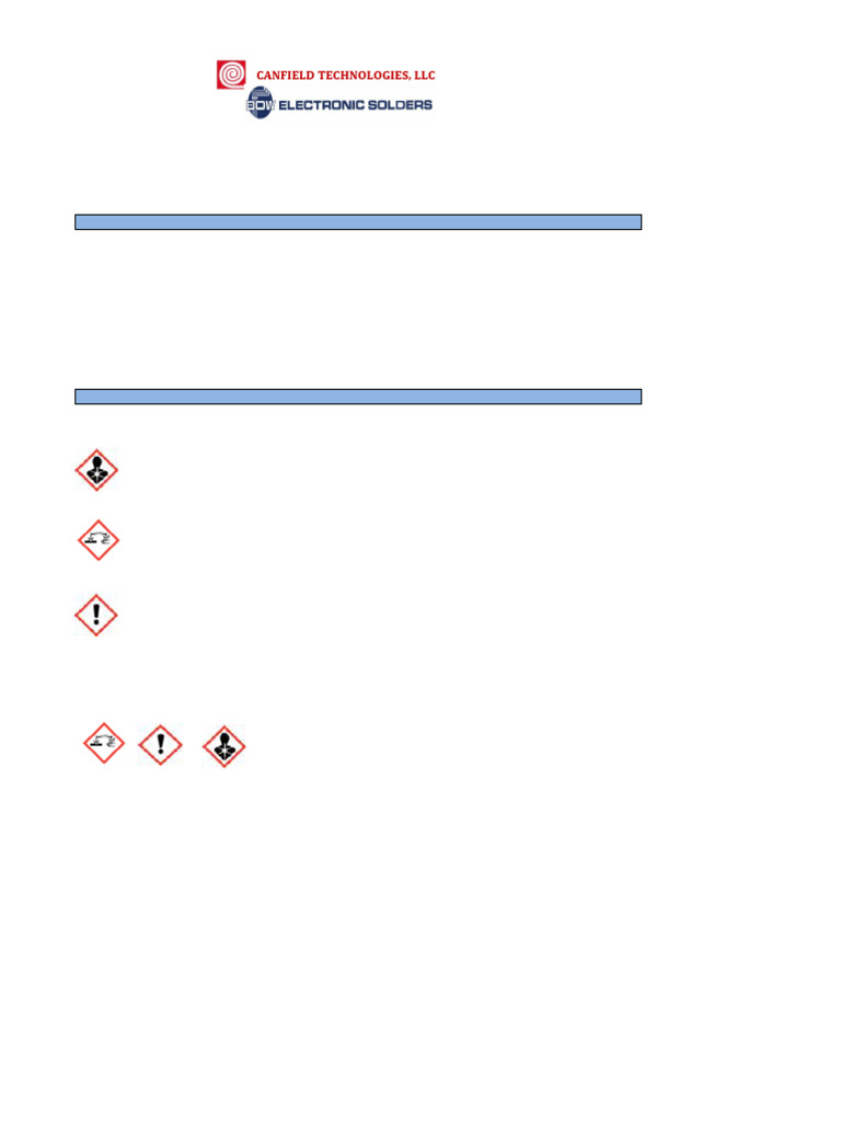 Solder Magic Action Tin SDS | PDF | Occupational Safety And Health | Safety