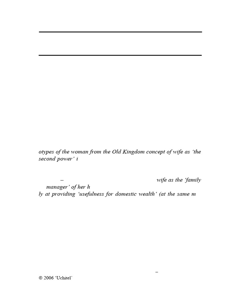 Women's Roles in Ancient Egypt Evolution | PDF | Adultery | Ancient Egypt