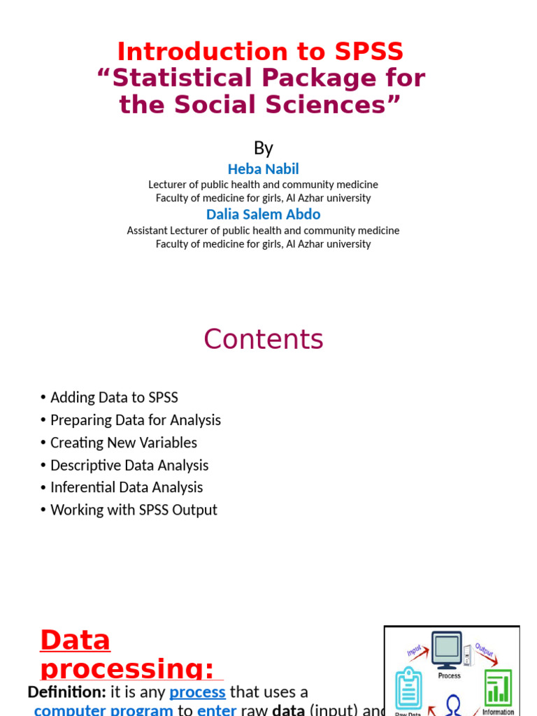 SPSS Data Analysis Guide | PDF | Spss | Data