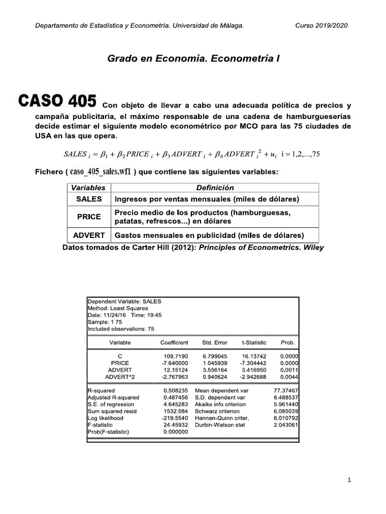 Caso405 2425 SOLUTION Sales Lineal+polinómico | PDF
