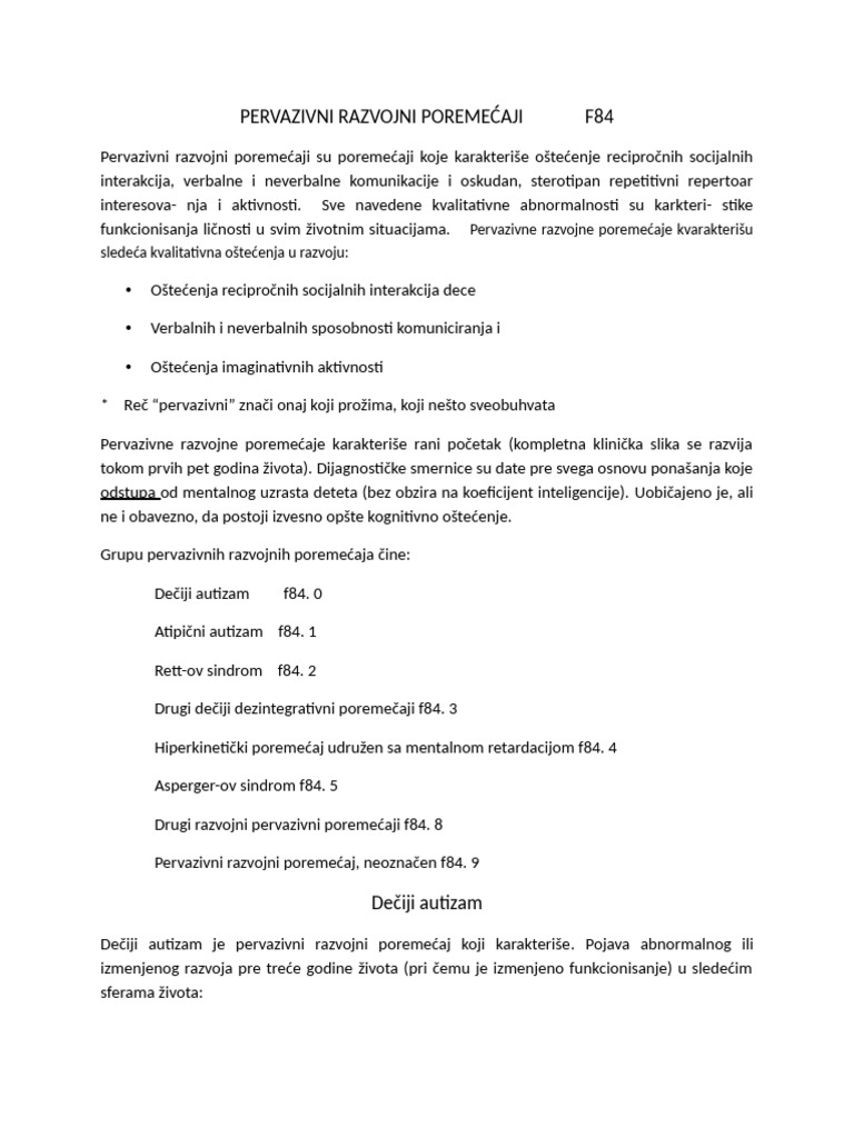 Razvojna Psihopatologija 2 | PDF