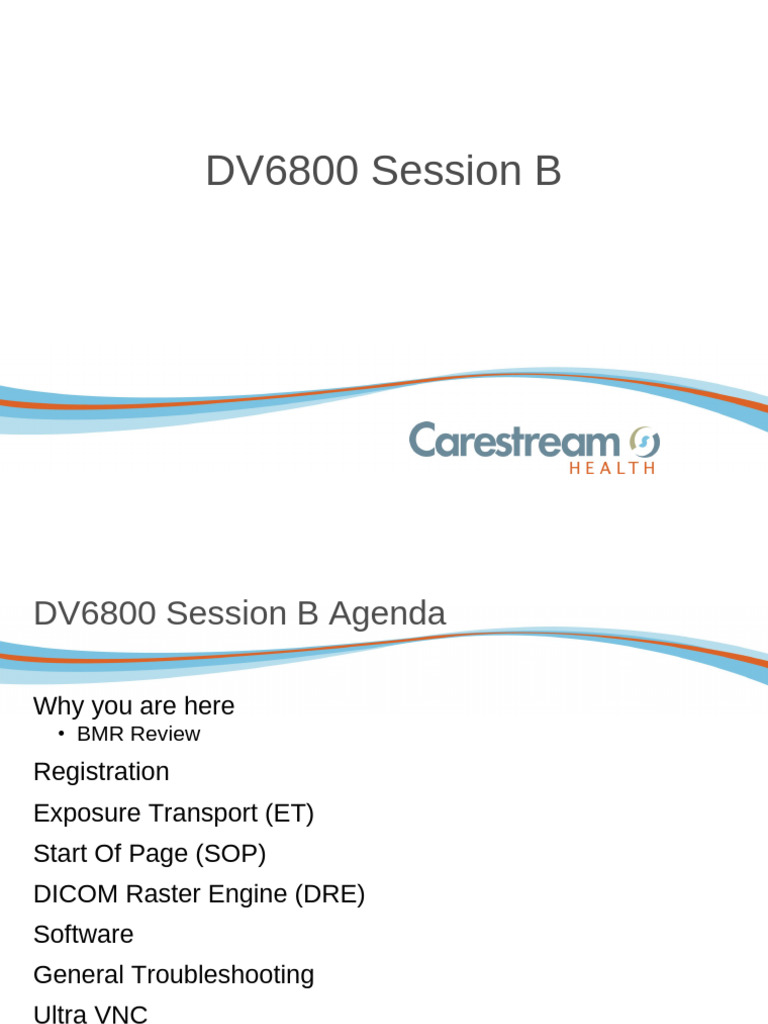 DryView 6800 Session B | PDF | Optics | Sensor