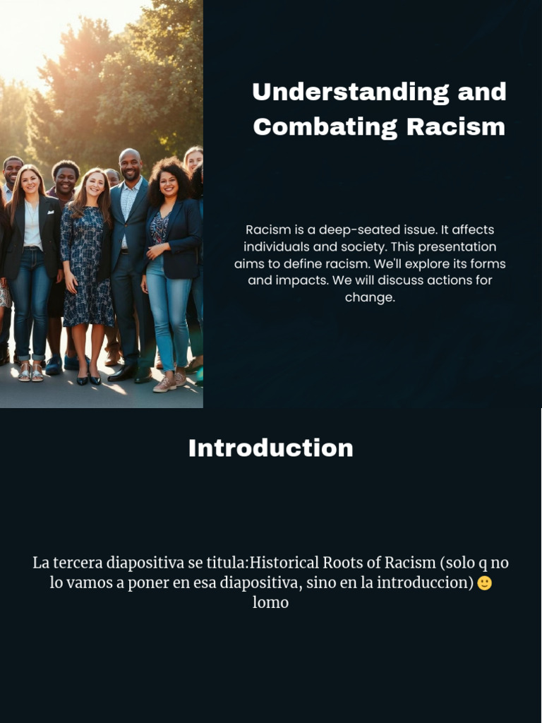 Understanding and Combating Racism PDF | PDF | Racism | Discrimination ...