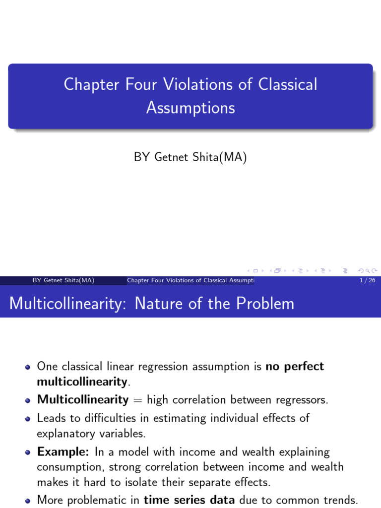 Chapter 4 Econometrics Pdf Pdf Multicollinearity Ordinary Least