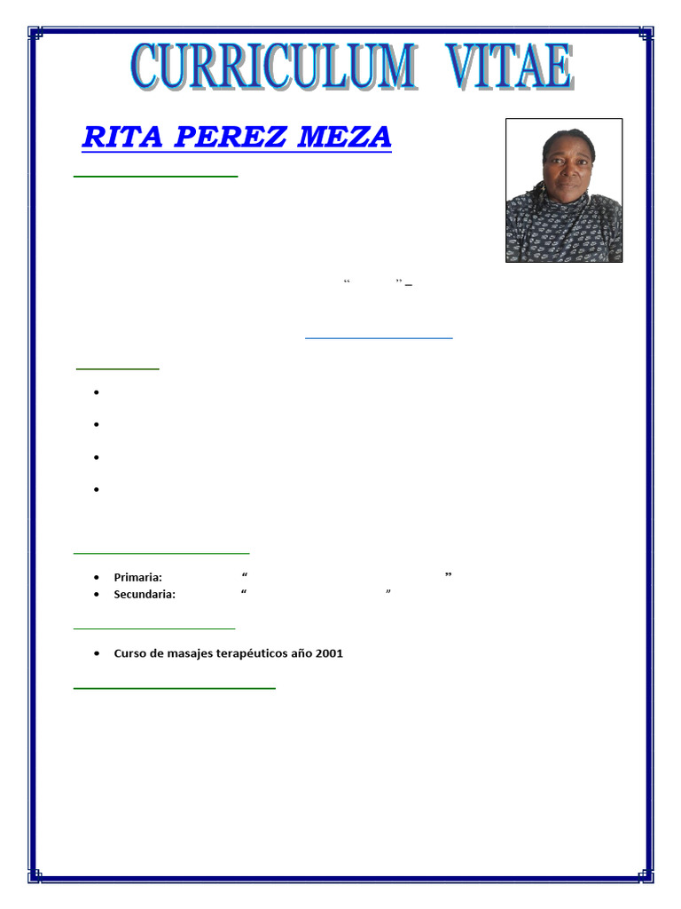 Curriculo Formato Simp | PDF