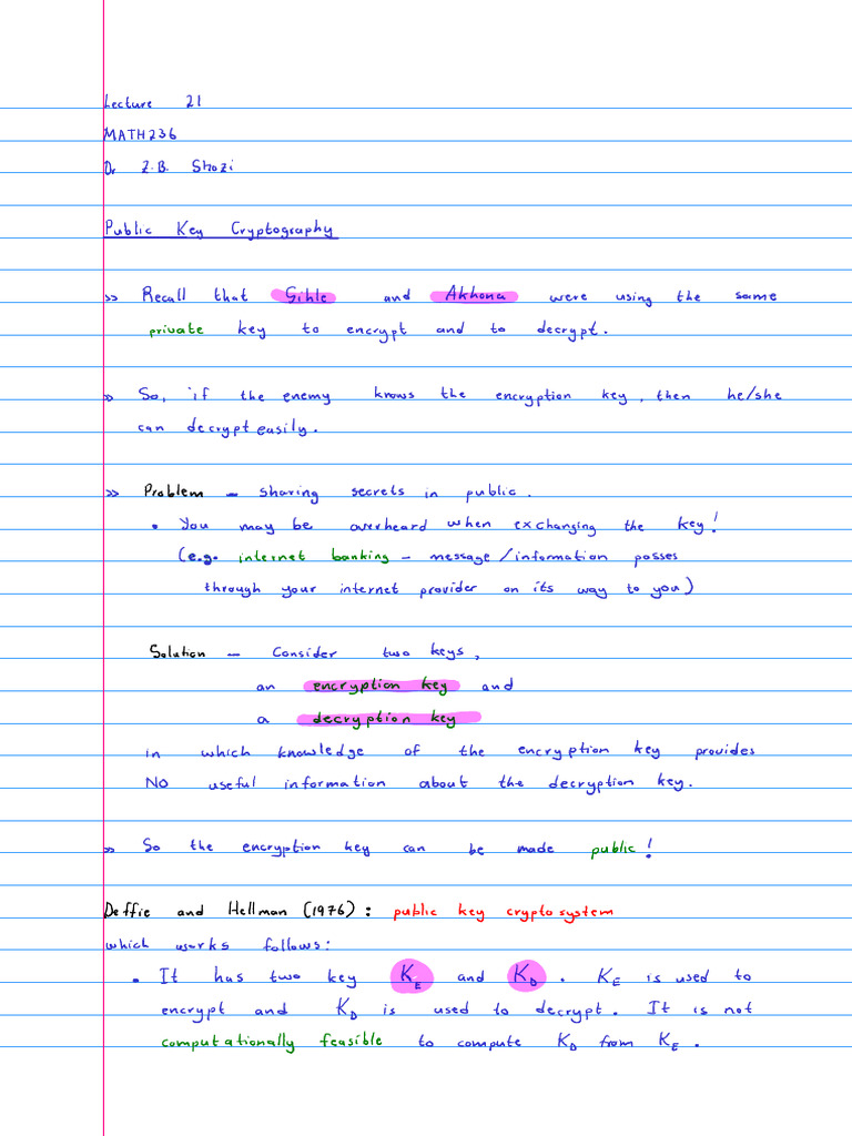 LECTURE 21 Annotated | PDF