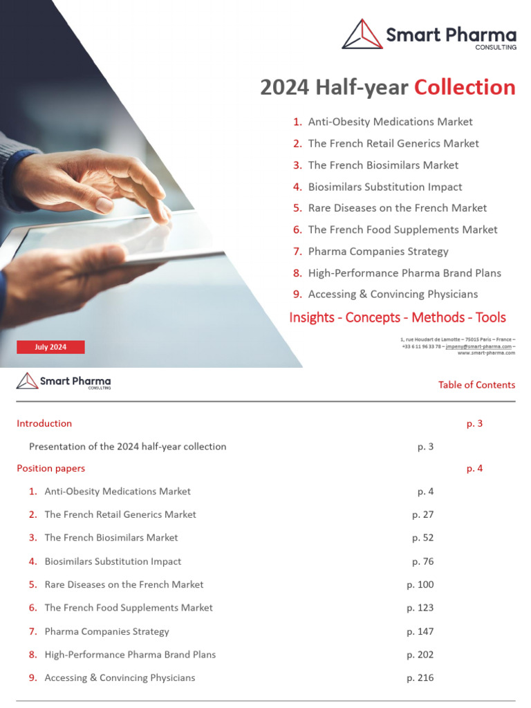 Smart Pharma 2024 Half Year Publications VF | PDF | Obesity | Medicine