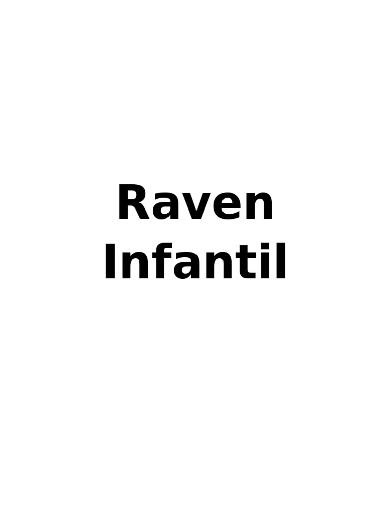 Raven Matrices Coloreadas | PDF | Inteligencia | Ciencia cognitiva