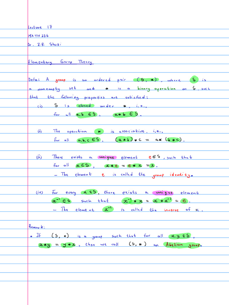 LECTURE 17 Annotated | PDF