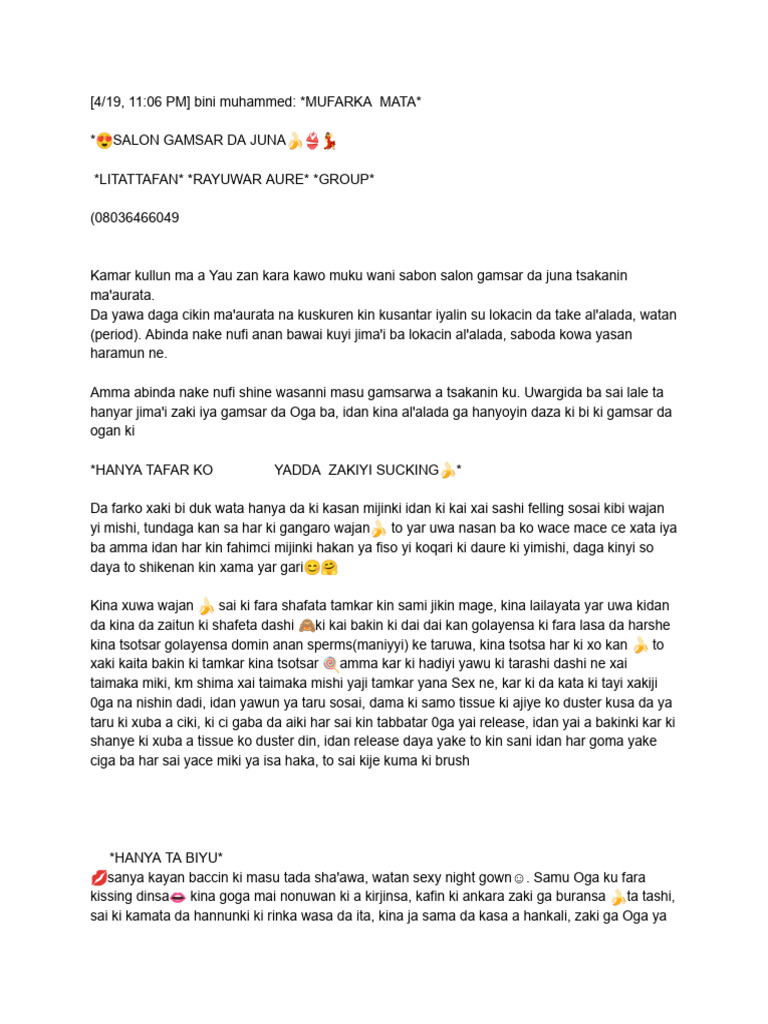 Sirrin Gamsar da Juna a Aure | PDF