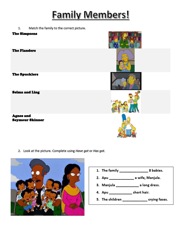Class 4 - Family Members | PDF