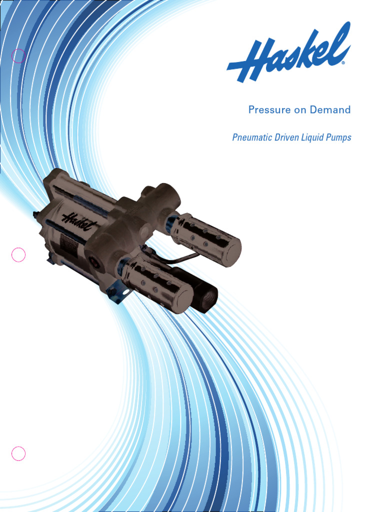 Haskel Pneumatic Liquid Pumps Overview | PDF | Valve | Pump