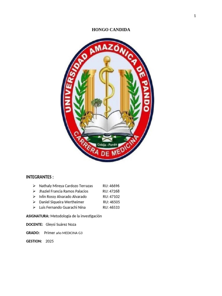 Candidiasis: Tipos, Síntomas y Riesgos | PDF | Candidiasis | Sistema inmune
