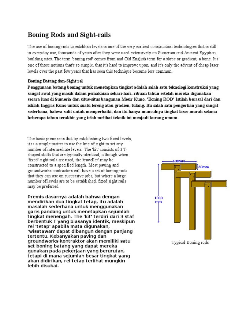 Boning Rods and Sight | PDF