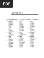 1000 Synonyms and Antonyms | PDF | Persuasion | Lexical Semantics